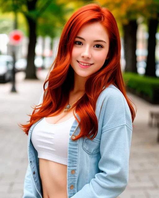 Cute Redhead Ai Photo Generator Starryai