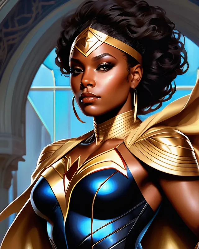 African American Female Superheros Ai Photo Generator Starryai