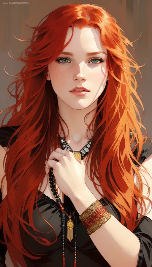100 Redhead Ai Generated Images Starryai