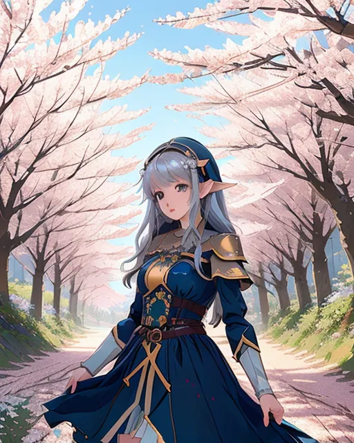 Silver hair anime girl store
