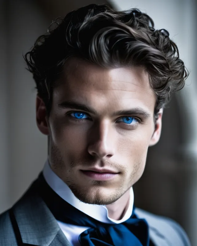 A Handsome Man Short Wavy Hair Crisp Ai Photo Generator Starryai