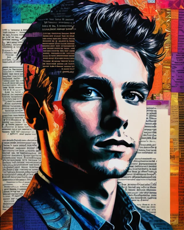 Handsome Young Mans Image Made Art Ai Photo Generator Starryai