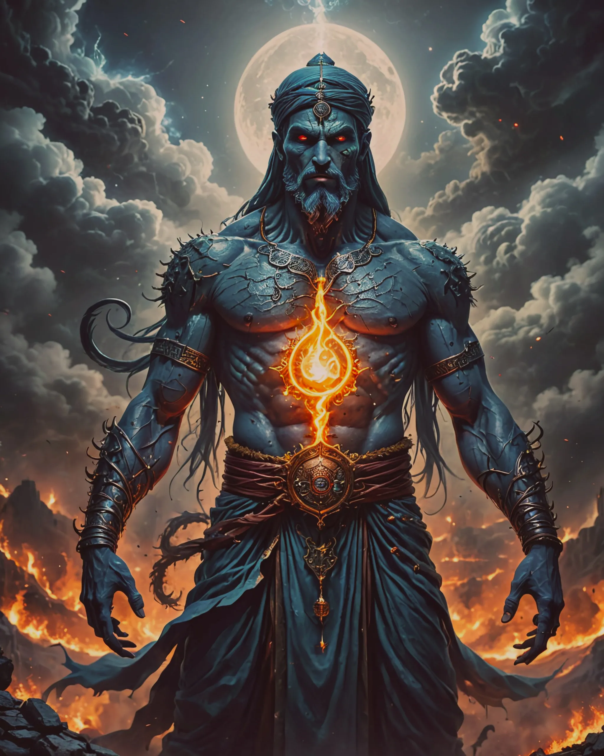 Jinn form Quran before end wrath - Free AI Photo Generator - starryai