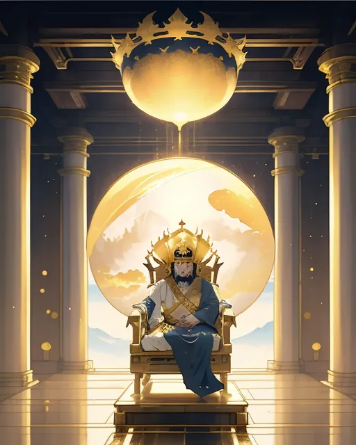 Giant faceless king wearing a all - Free AI Photo Generator - starryai