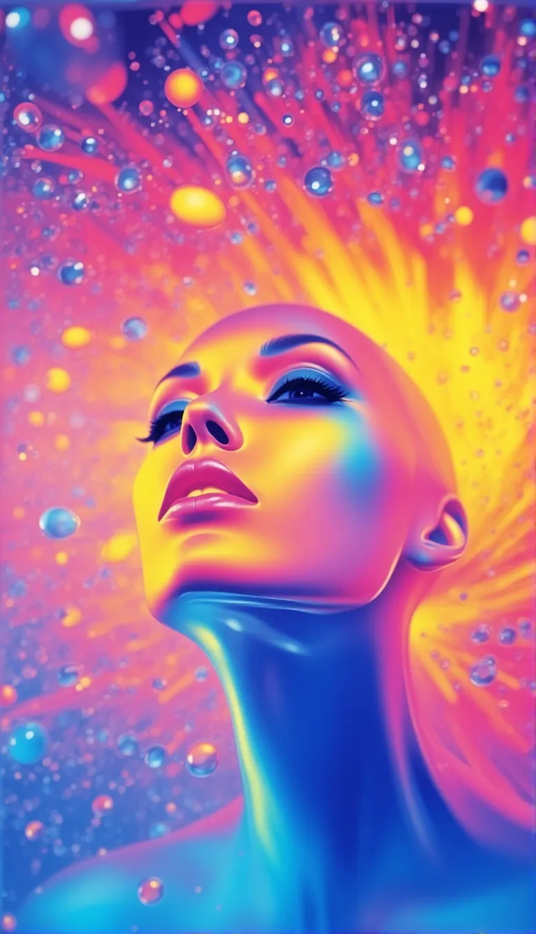 Liquid Chroma haute coture Bg - Free AI Photo Generator - starryai
