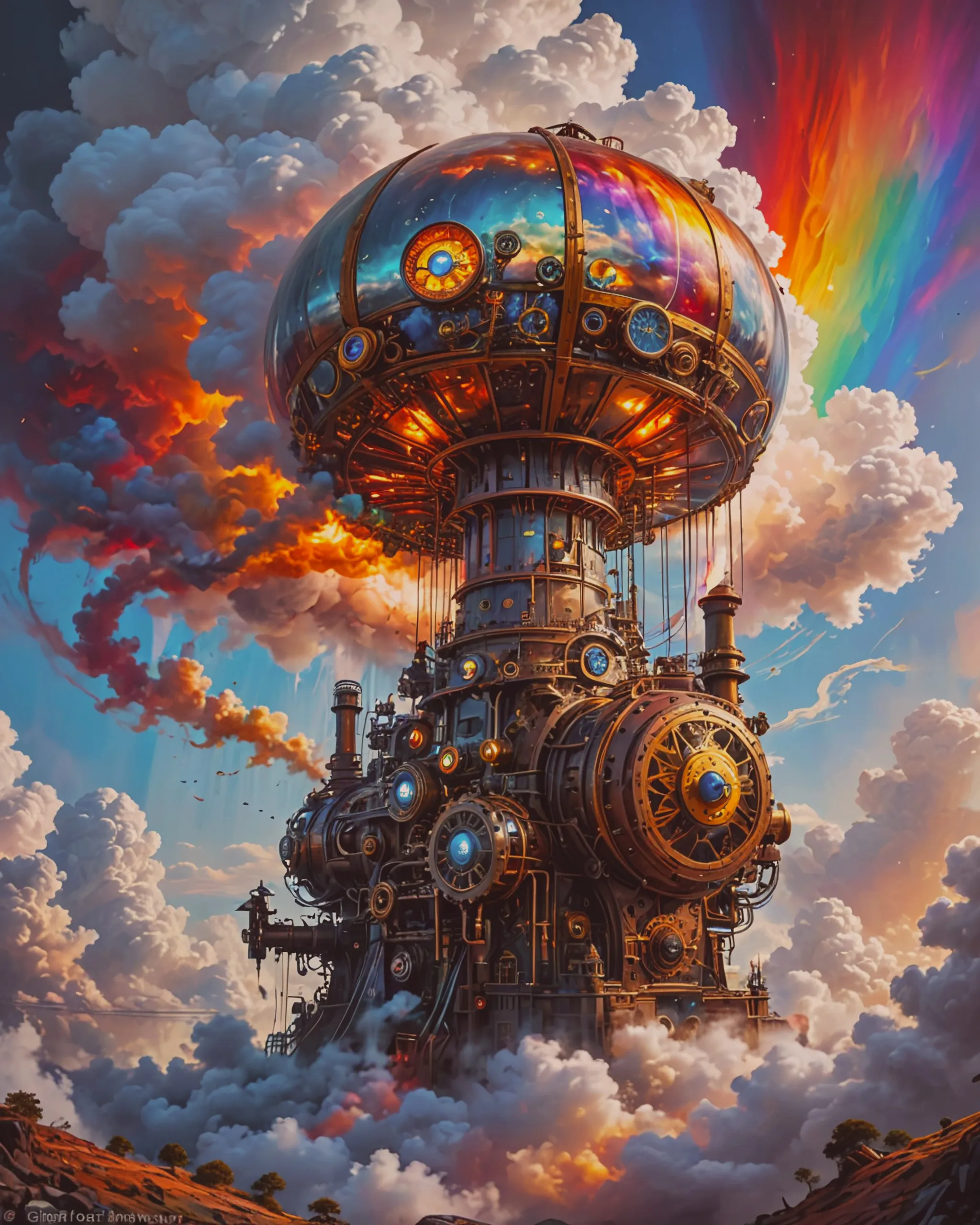 A Steampunk Chroma Creation - Free AI Photo Generator - starryai