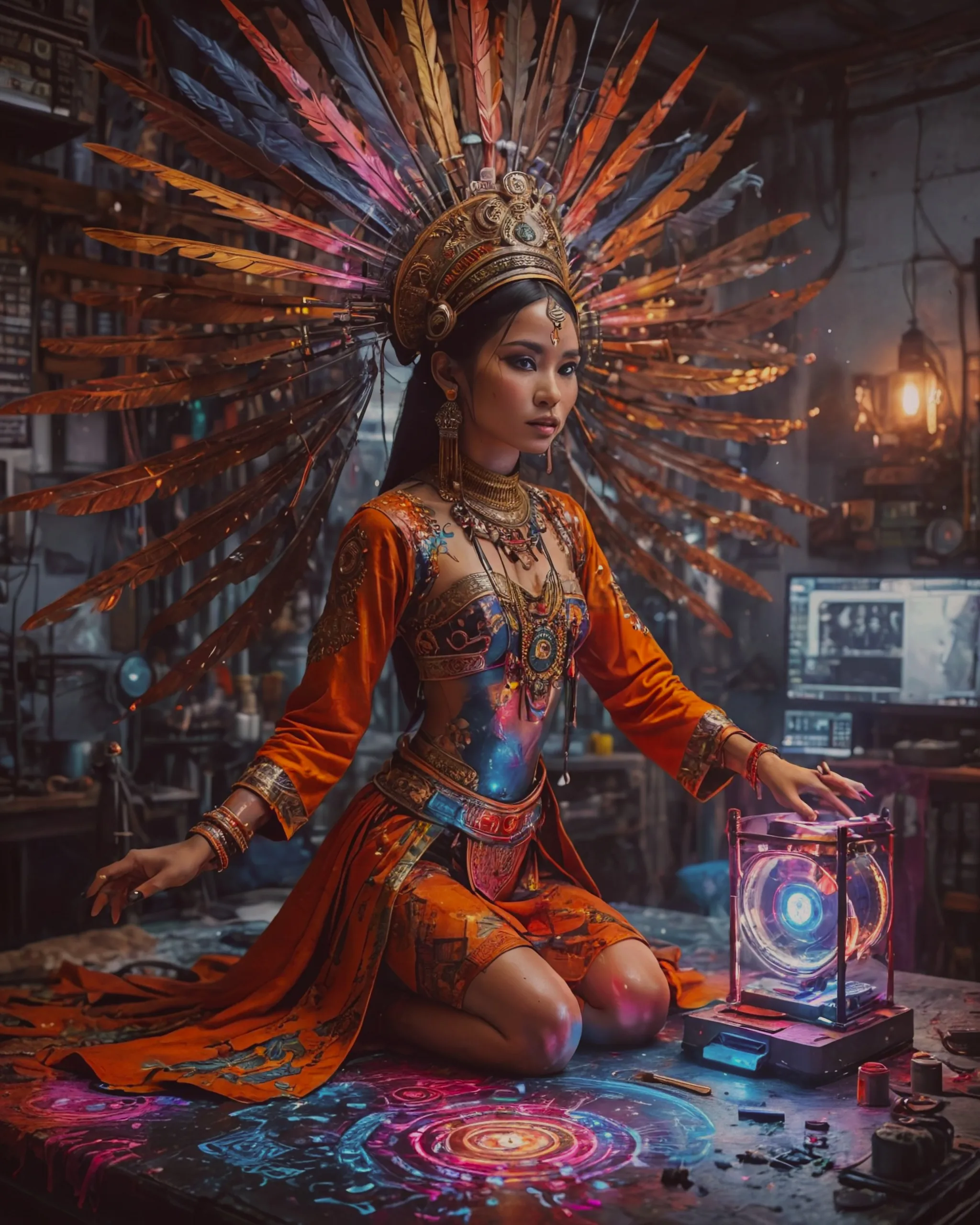 Chroma creation 𝕺𝖋 image A lab - Free AI Photo Generator - starryai