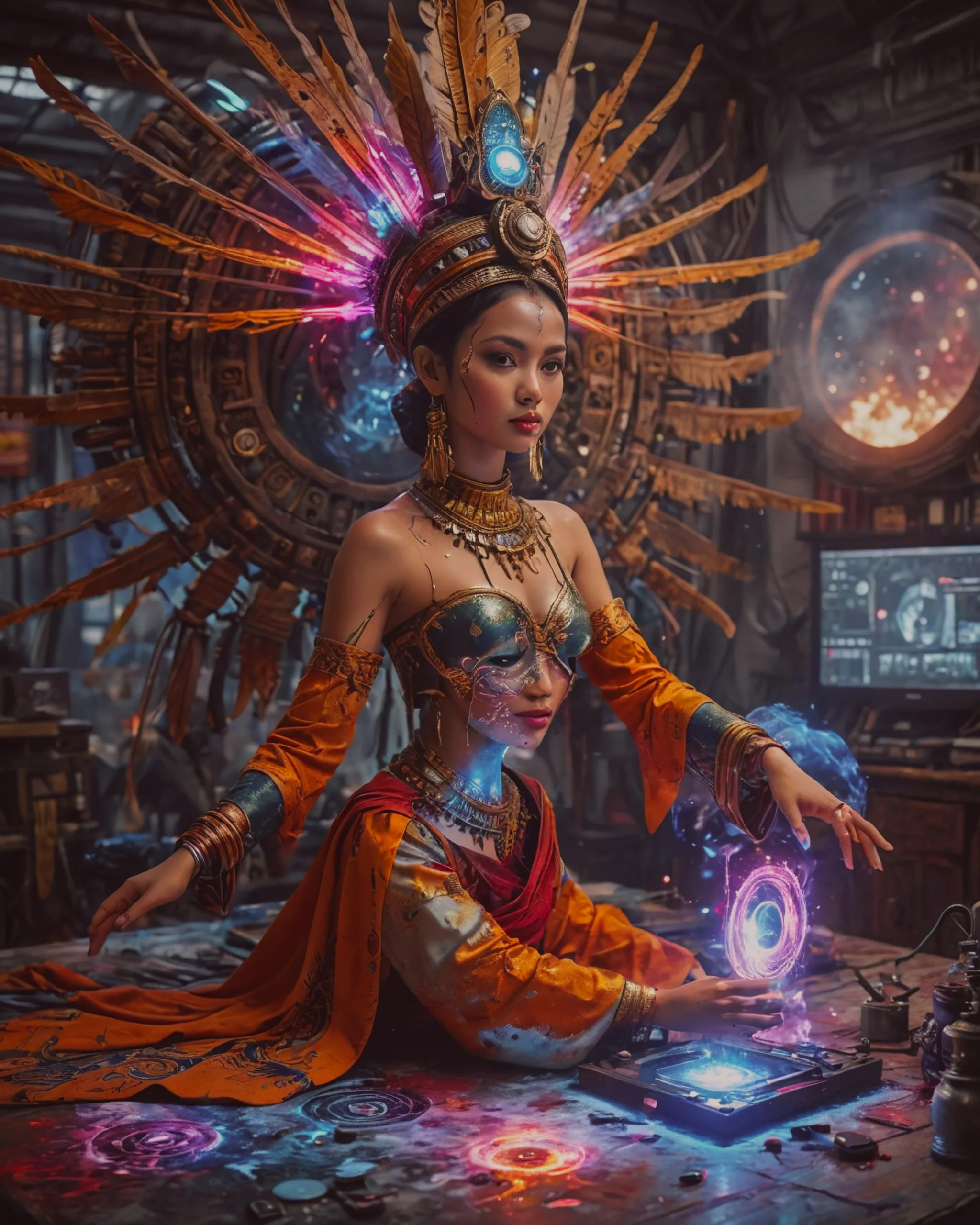 Chroma creation 𝕺𝖋 image A lab - Free AI Photo Generator - starryai