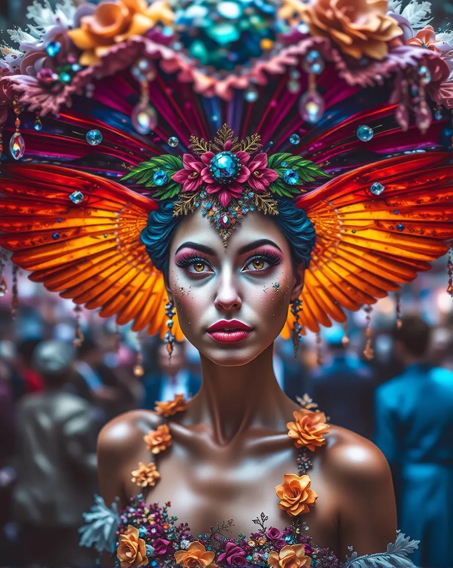 Chroma carnival - Free AI Photo Generator - starryai