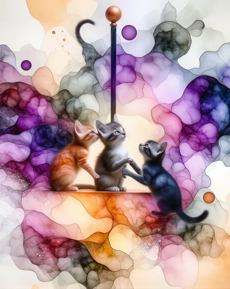 A chroma carousel beautiful Ink - Free AI Photo Generator - starryai