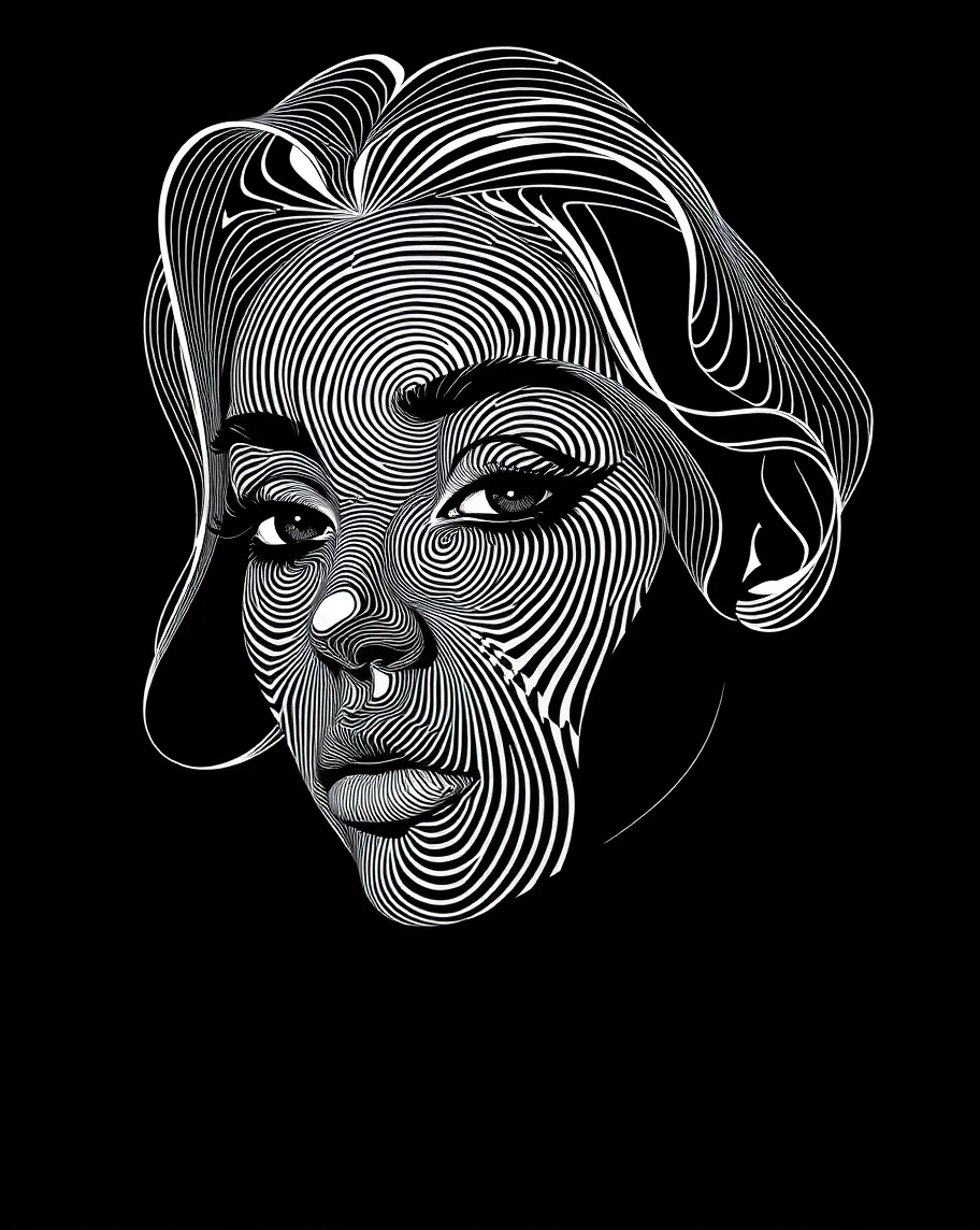 a portrait a woman's face formed - Free AI Photo Generator - starryai