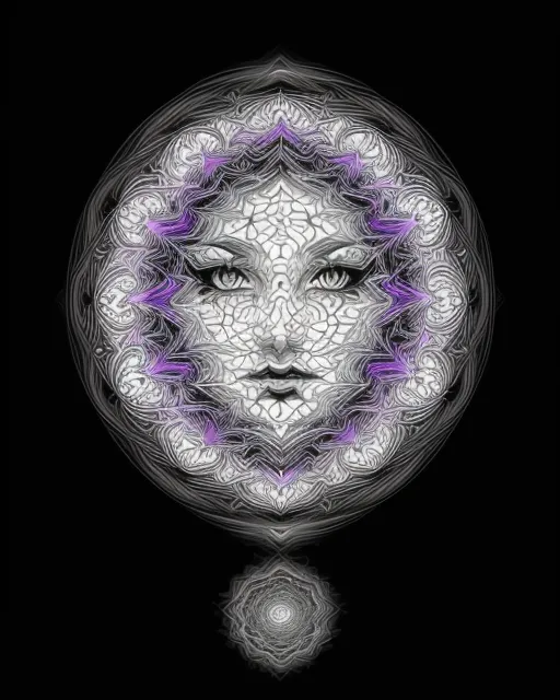 a portrait a woman's face formed - Free AI Photo Generator - starryai