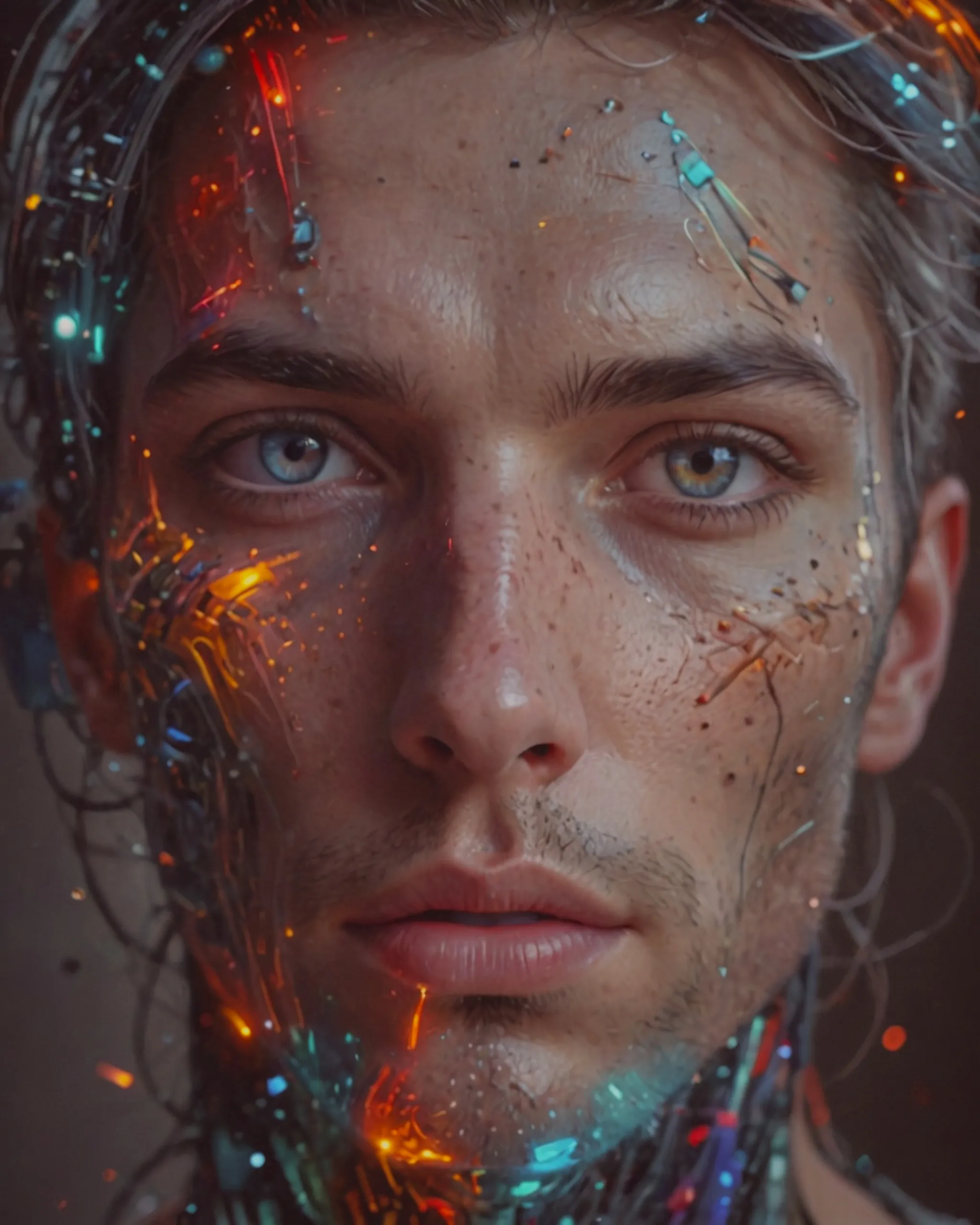 Human male digital illustration, - Free AI Photo Generator - starryai