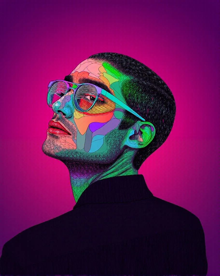Chroma Caper: esoteric, weird, - Free AI Photo Generator - starryai