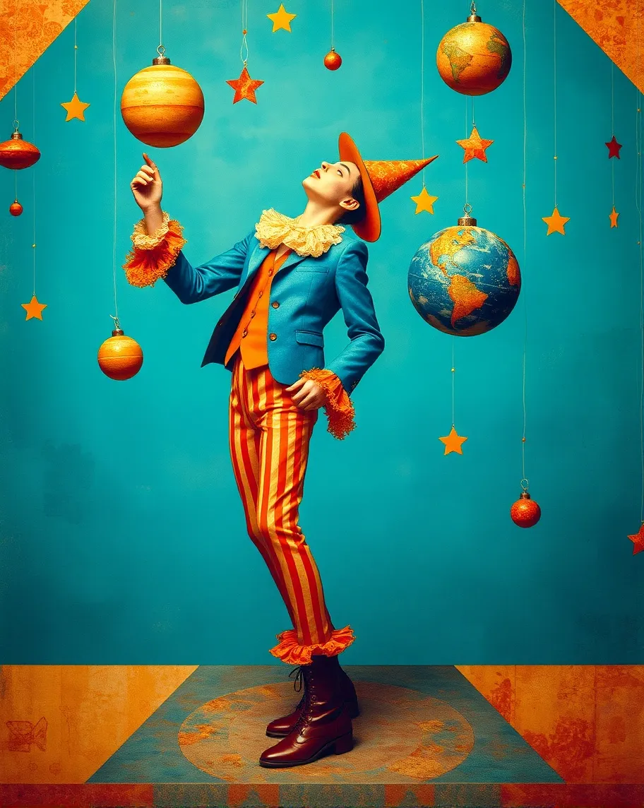 A whimsical jester dynamic pose, - Free AI Photo Generator - starryai