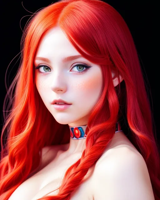 Goddess Strawberrys Long Hair Free Ai Photo Generator Starryai